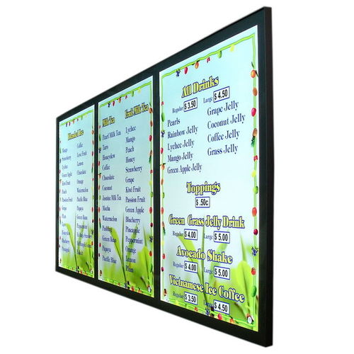 A1 x3 Flat Panel LED Menu Board System