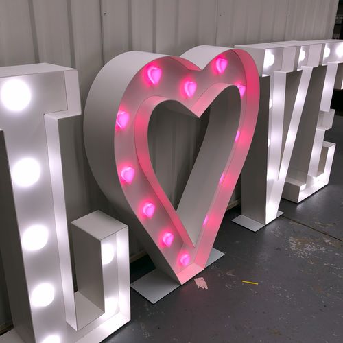 Giant Light Up Event Marquee Letters